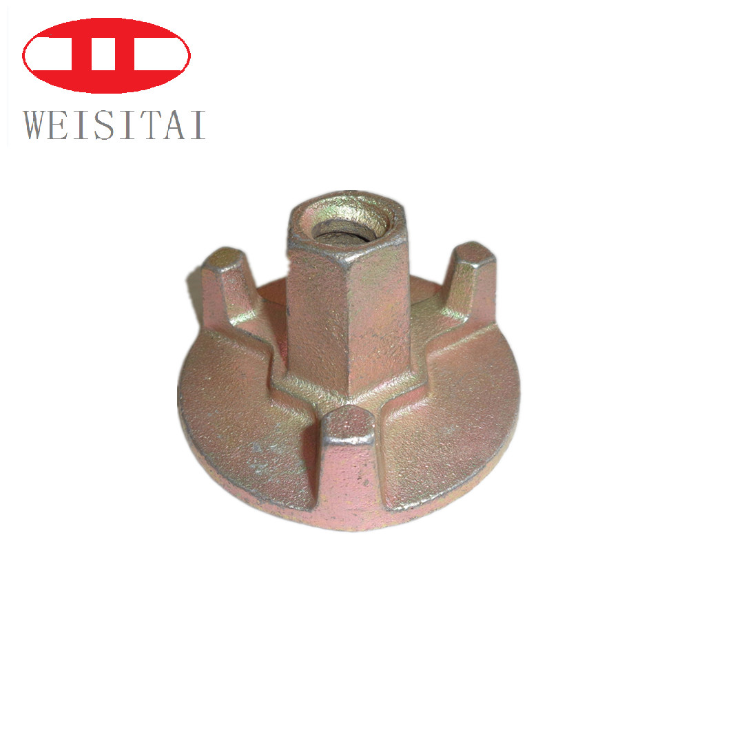D17 Galvanized Anchor Formwork Tie Nut For Construction Formwork Tie Rod